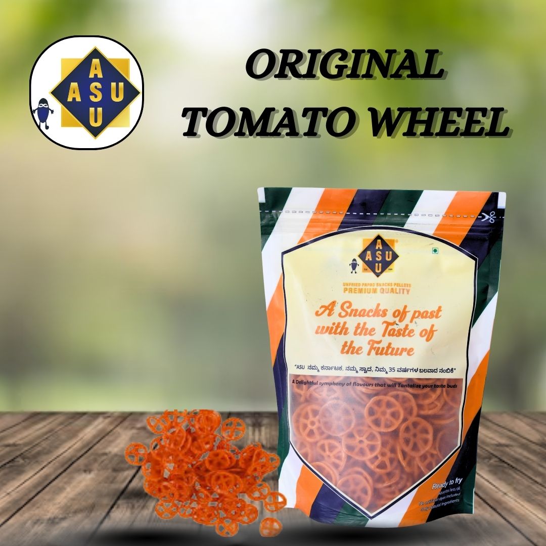 ASU Tomato Wheel - Delicious and Innovative Snack by ASU Innovative Papad